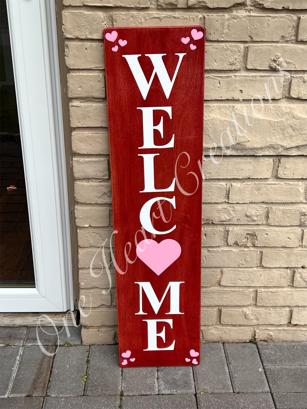 WELCOME PORCH SIGNS – "created with love from love"